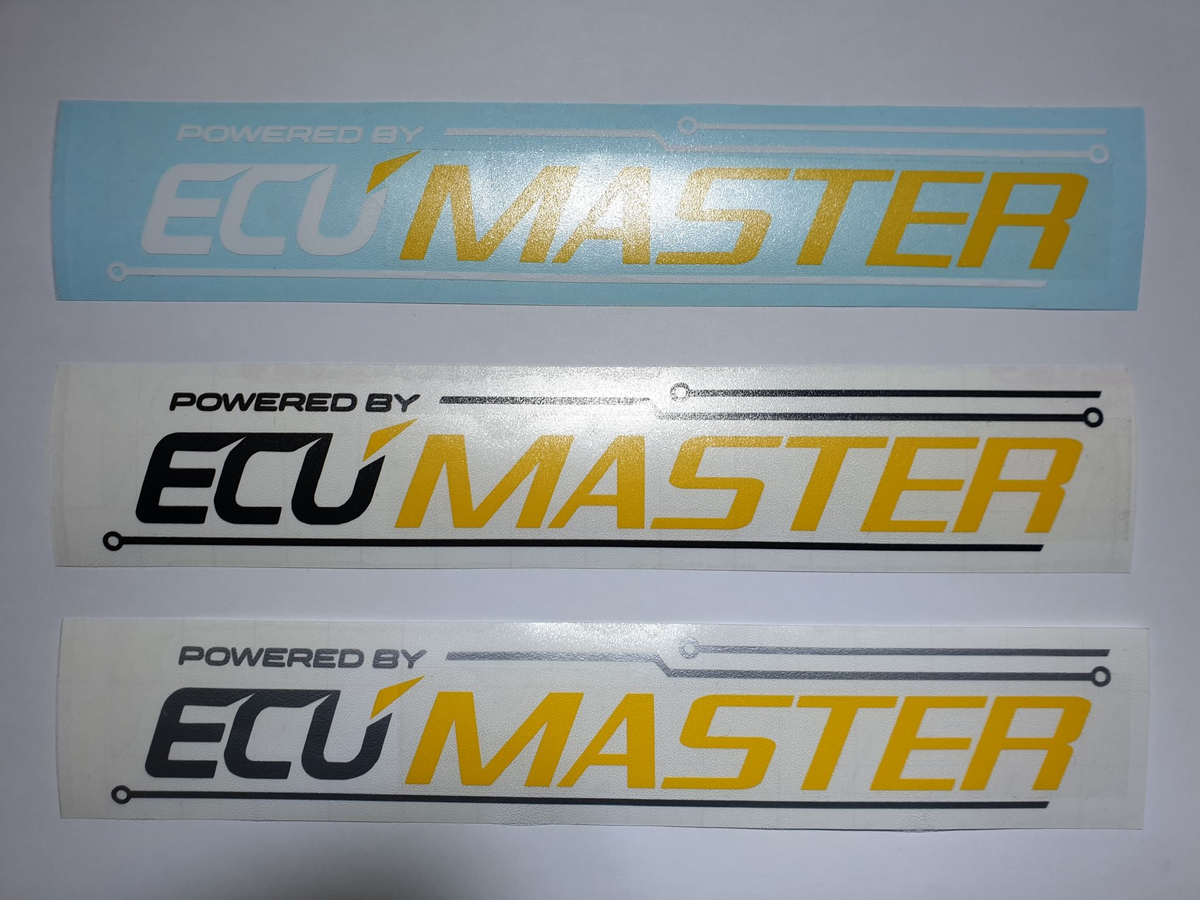 Powered by Ecumaster Sticker / Decal — Road Race Rally Trading Limited